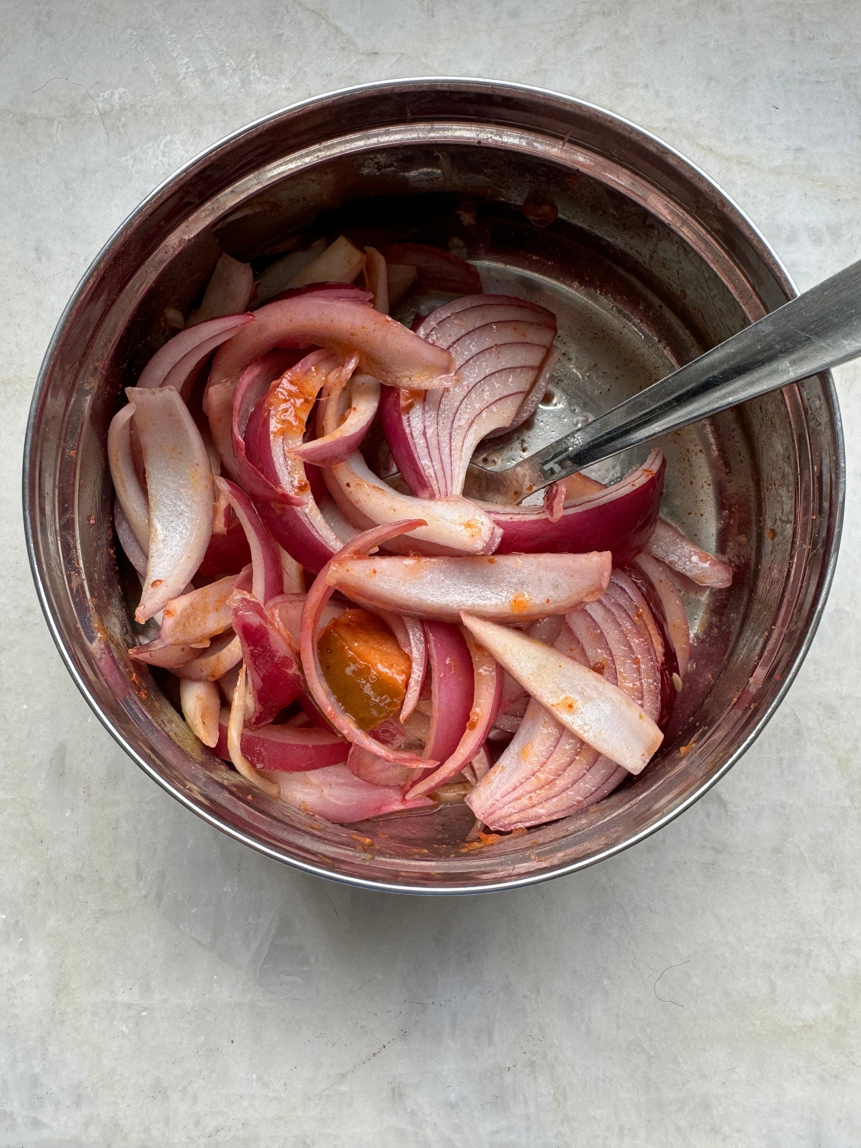 Salad: Achaari Pyaz, Spiced Onions – Indian As Apple Pie